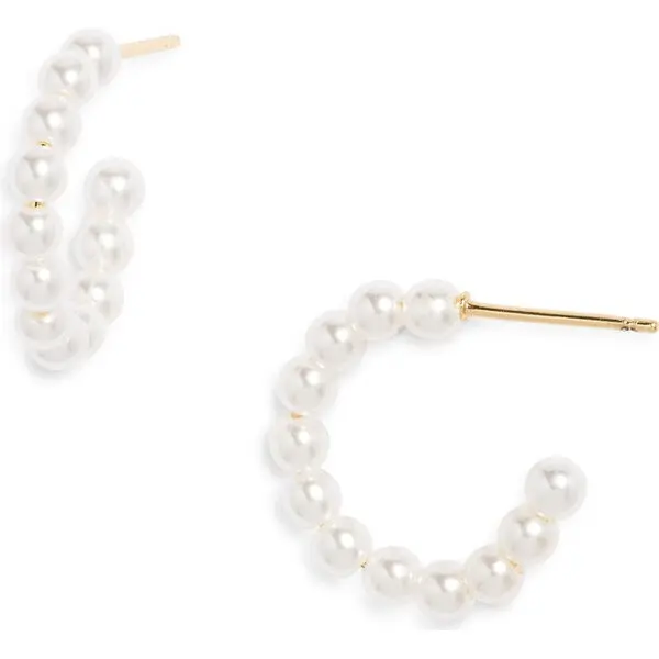 SET & STONES Beverly Hoop Earrings - Gold