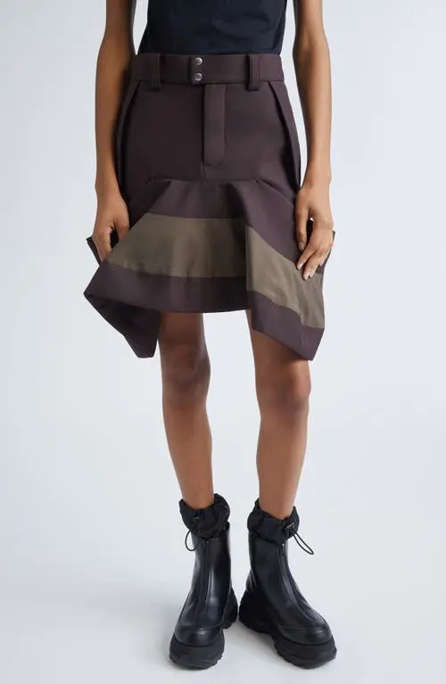 Sacai Mixed Media Skirt