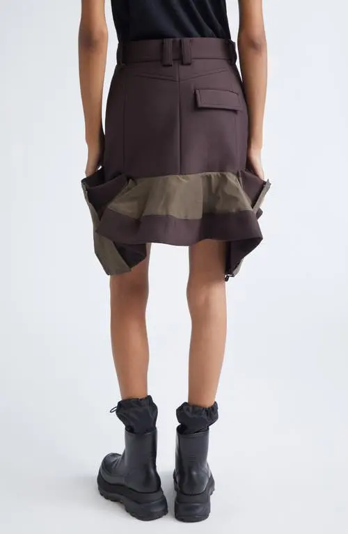 Sacai Mixed Media Skirt