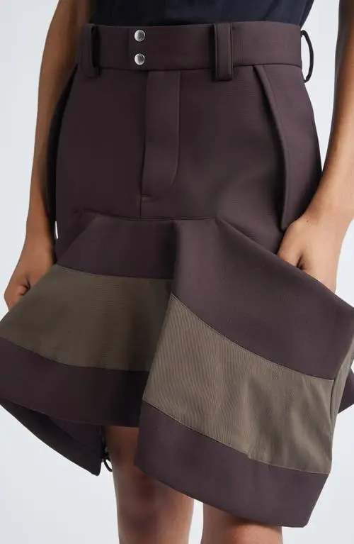 Sacai Mixed Media Skirt