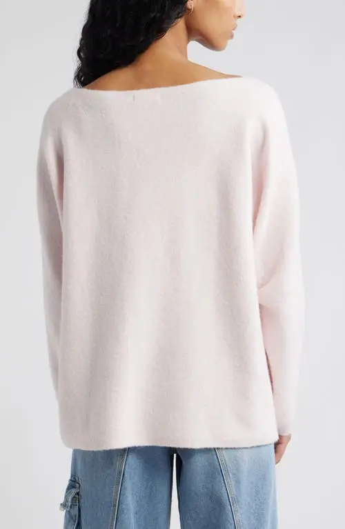 Bp. Lofty Boat Neck Oversized Sweater - Pink Primrose