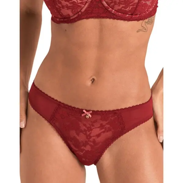 ADORE ME Alexiane Cheeky Panties - Dark Red