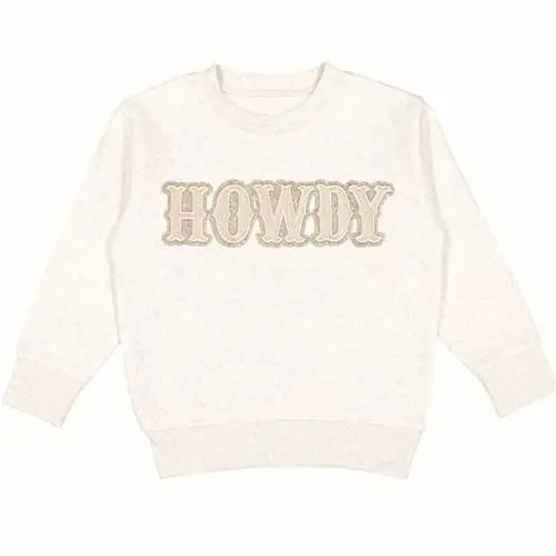 SWEET WINK Embroidered Crewneck Sweatshirt - Natural