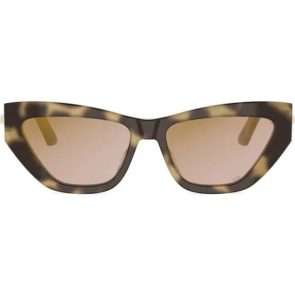 Dior C B6i 56mm Gradient Cat Eye Sunglasses - Havana/other/brown Mirror