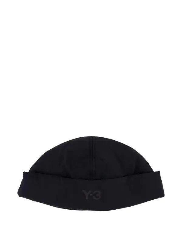Y3 Adjustable-cuff Beanie - Black
