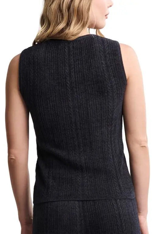 Barefoot Dreams Cozychic™ Cable Knit Tank - Black