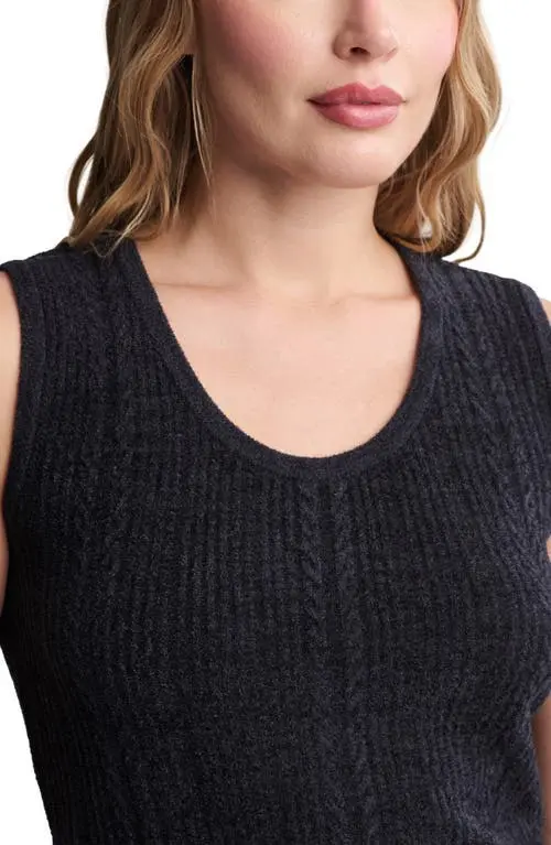 Barefoot Dreams Cozychic™ Cable Knit Tank - Black