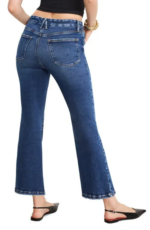 Good American Soft-tech Good Crop Mini Bootcut Jeans