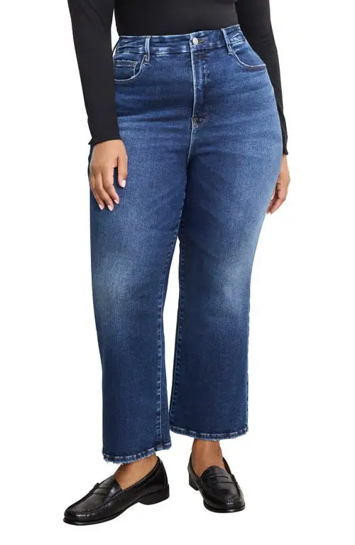 Good American Soft-tech Good Crop Mini Bootcut Jeans