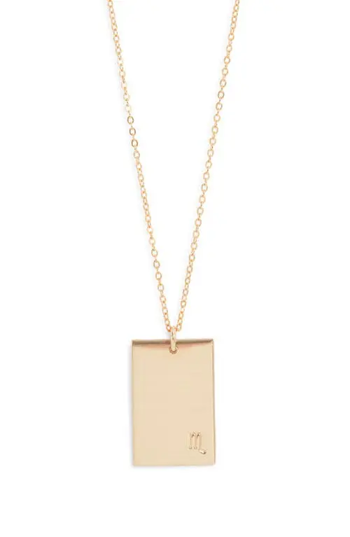 SET & STONES Goldie Zodiac Pendant Necklace - Gold/scorpio