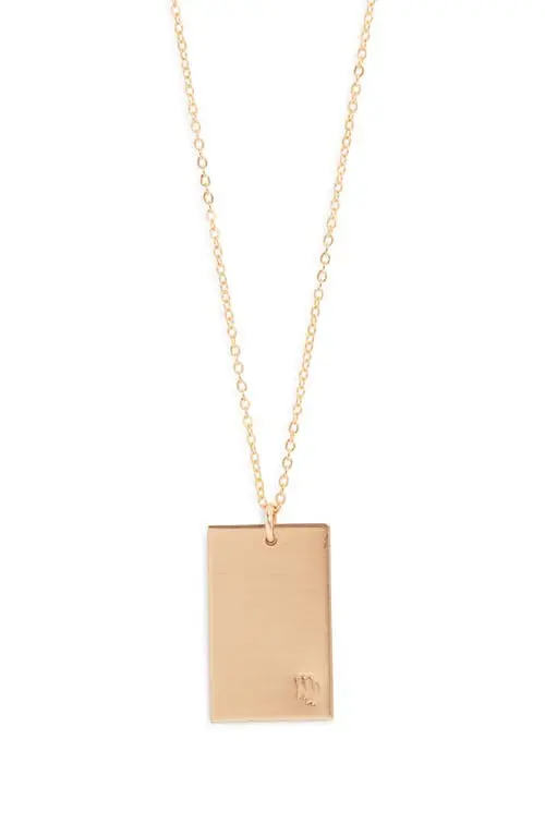 SET & STONES Goldie Zodiac Pendant Necklace - Gold/virgo
