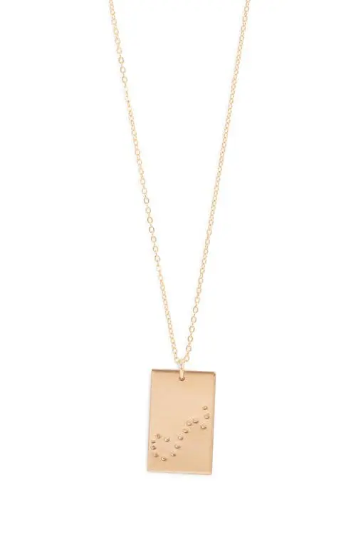 SET & STONES Zodiac Constellation Pendant Necklace - Gold/scorpio