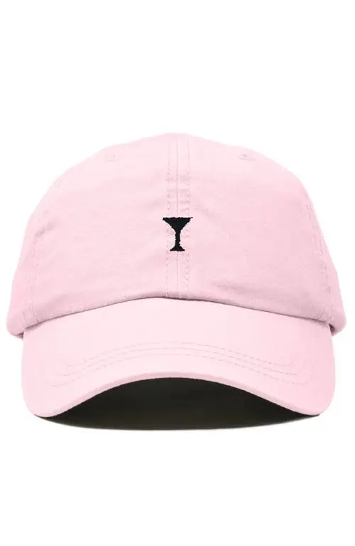 DALIX Martini Design Dad Cap - Washed Pink