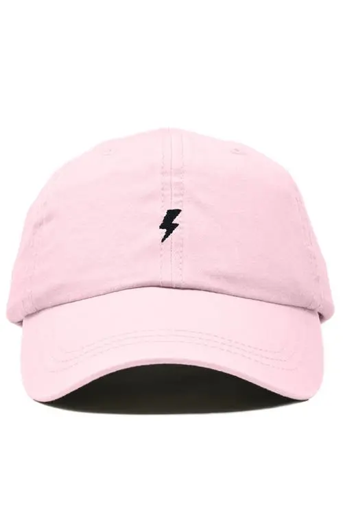 DALIX Embroidered Cotton Cap - Washed Pink