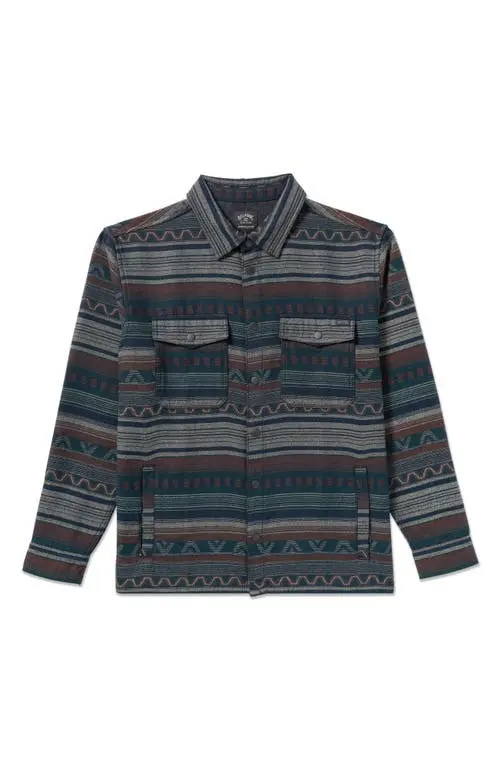 BILLABONG Lodge Jacquard Snap Front Shirt - Chino