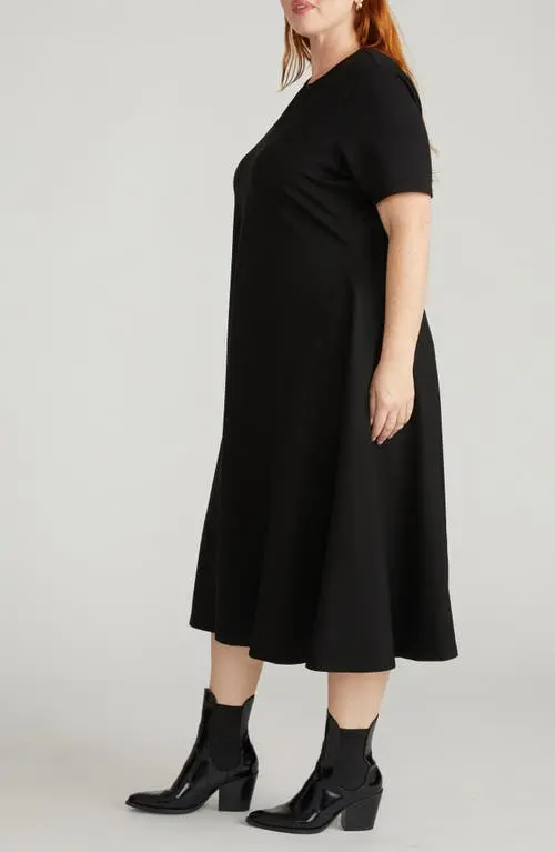 Universal Standard Saskia Ponte Knit Midi Dress