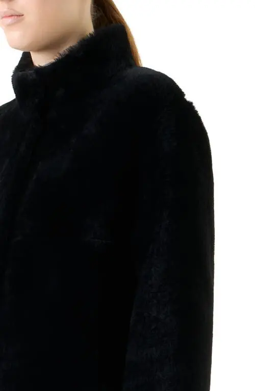 Akris Lambskin Shearling Coat