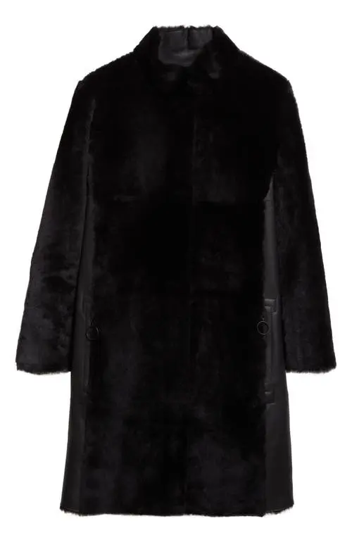 Akris Lambskin Shearling Coat