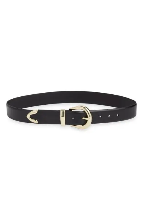 Treasure & Bond Calista Leather Belt - Black