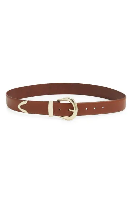 Treasure & Bond Calista Leather Belt - Leather Brown
