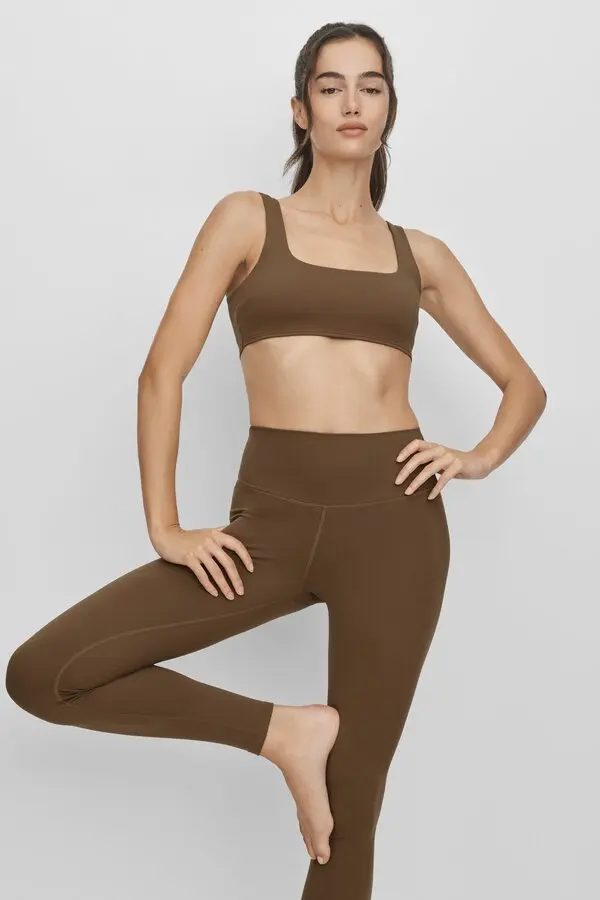 Alo Yoga Softsculpt Precision Bra - Java Brown