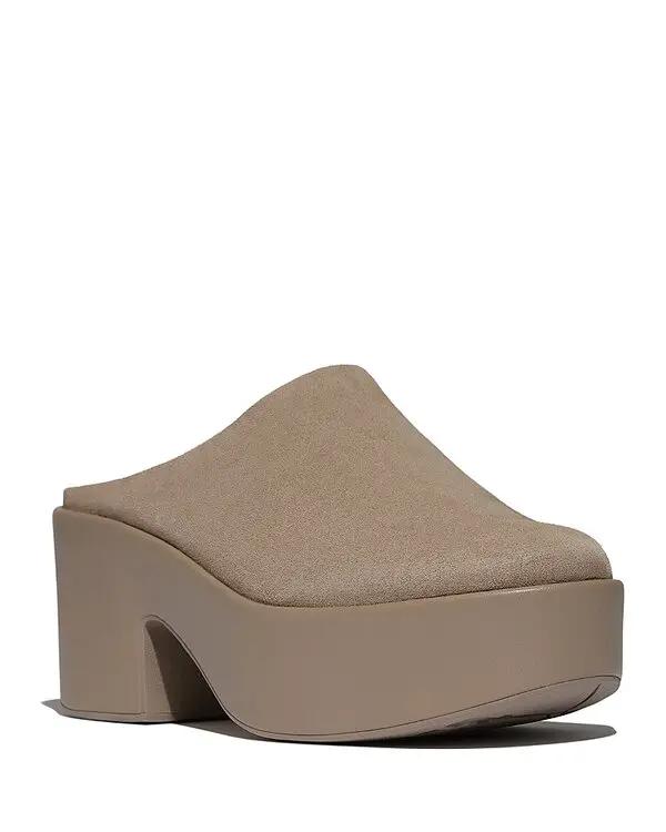 Fitflop Platform Pumps - Taupe Suede
