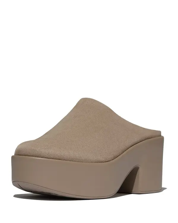 Fitflop Platform Pumps - Taupe Suede