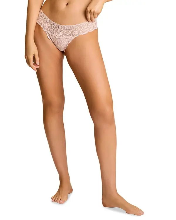 Commando Tulip Lace Tanga - Blush