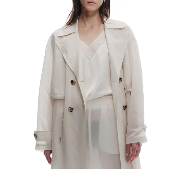 SAINT ART Osman Sheer Oversized Trench