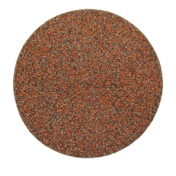 KIM SEYBERT Autumn Rush Placemat - Brown Orange