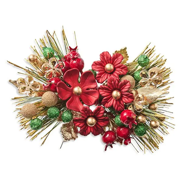 KIM SEYBERT Xmas Carol Napkin Ring - Red/green/gold