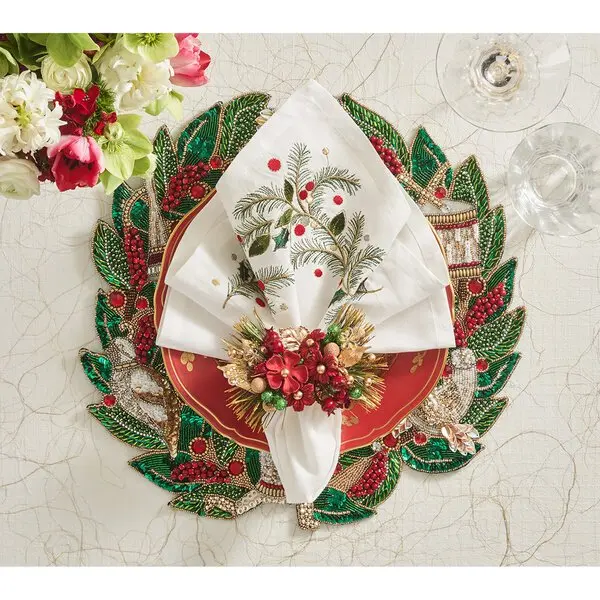 KIM SEYBERT Xmas Carol Napkin Ring