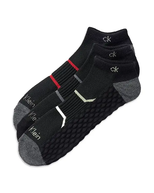 Calvin Klein No Show Socks, Pack Of 3 - Black
