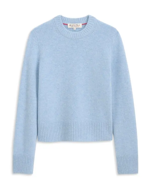 ALEX MILL Marais Cashmere Sweater - Frost Blue