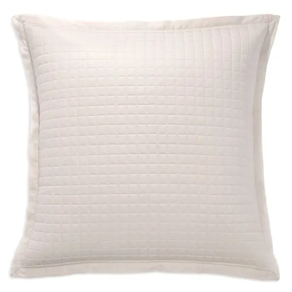 AMALIA HOME COLLECTION Vita Quilted Sateen Euro Sham - Grey