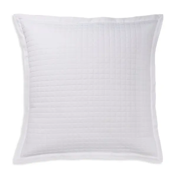 AMALIA HOME COLLECTION Vita Quilted Sateen Euro Sham - White