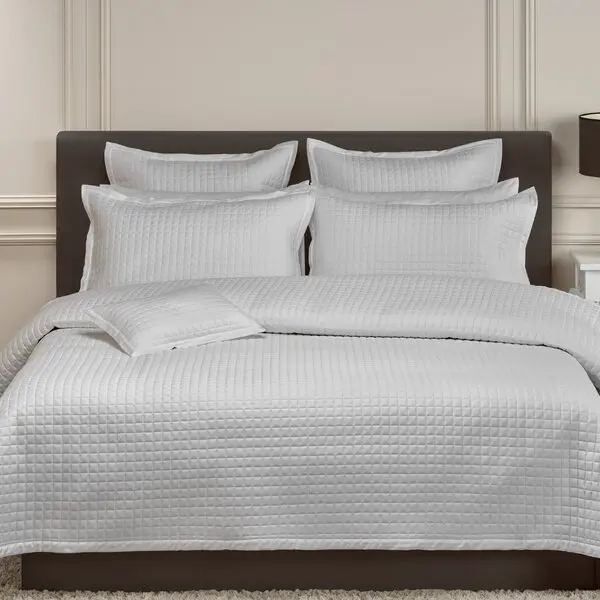 AMALIA HOME COLLECTION Vita Quilted Sateen King Sham - Grey