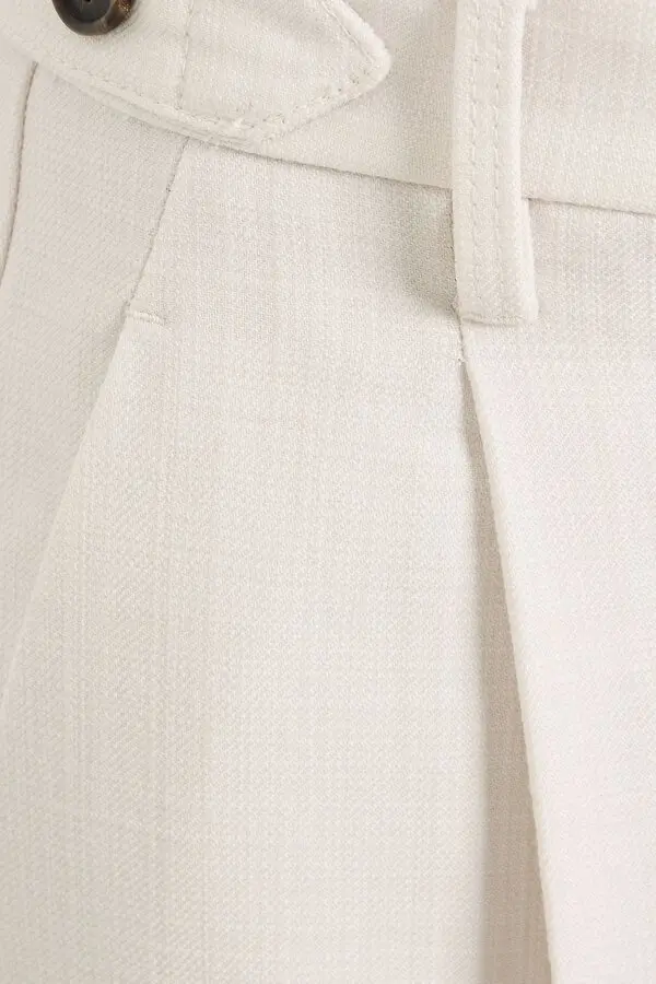 Brunello Cucinelli Wool-tweed Straight-leg Pants