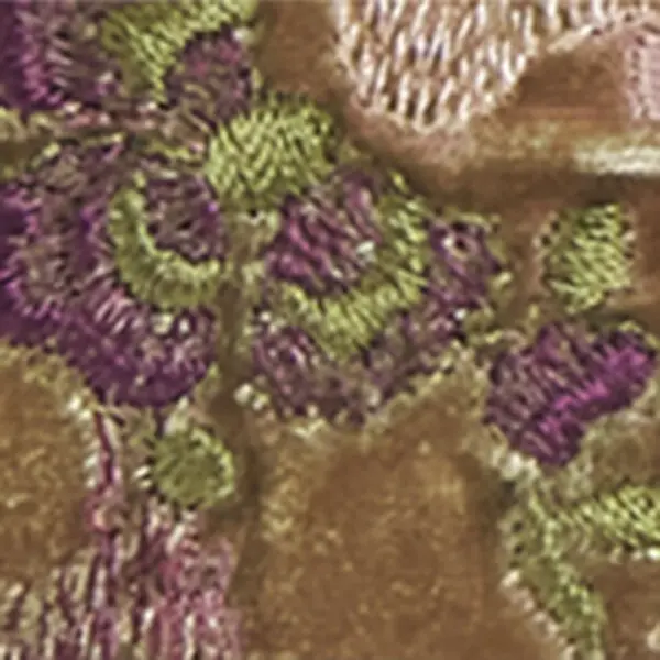 DANIEL HANSON Velvet Embroidered Floral Eye Mask