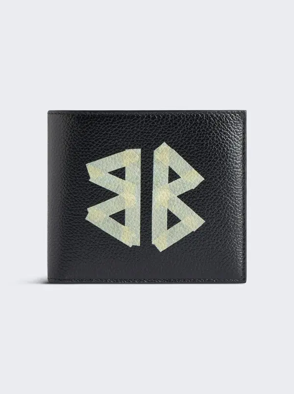 Balenciaga Cash Square Fold Coin Wallet - Black