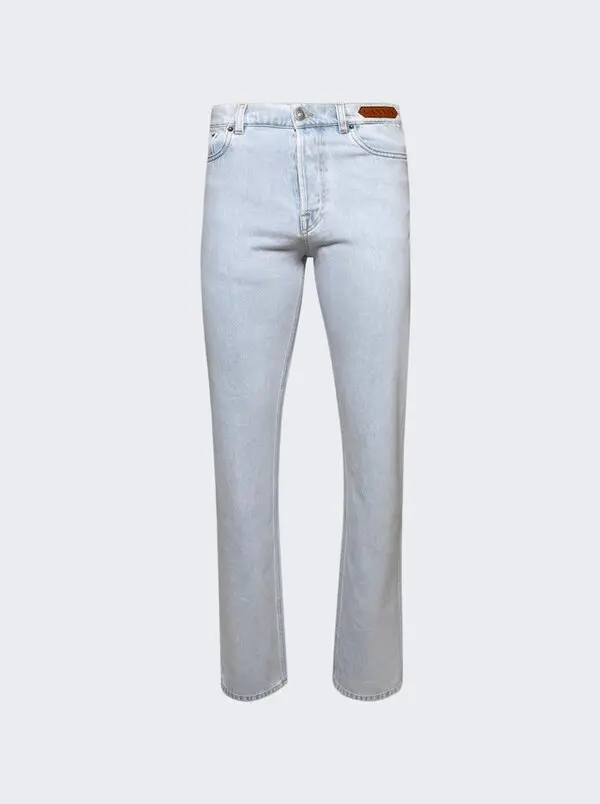 LANVIN Regular Fit Denim Jeans - Light  Blue