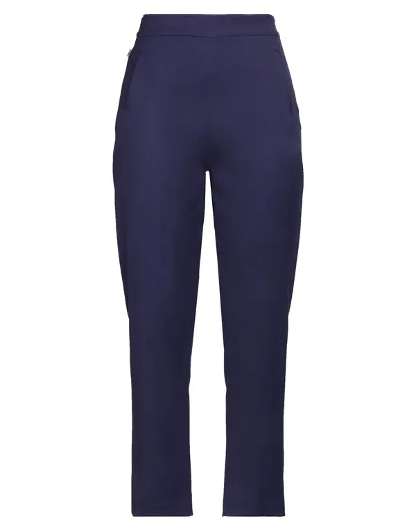 JIJIL Tapered Leg Twill Trousers - Purple