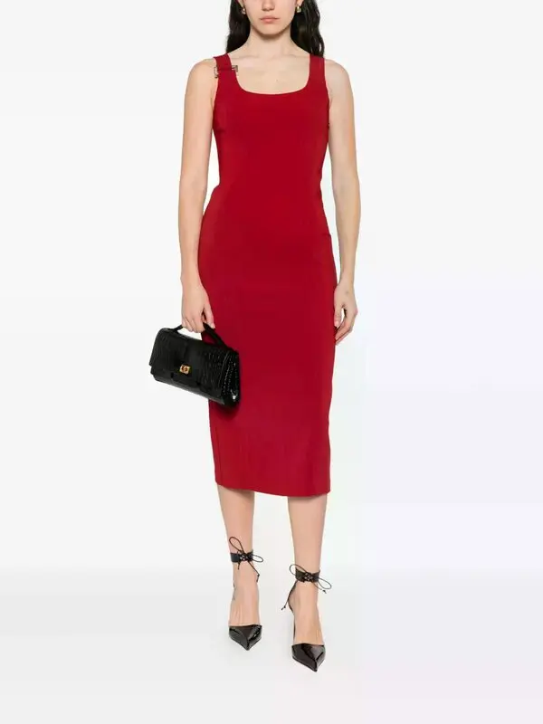 Patrizia Pepe Buckle-detail Fitted Dress