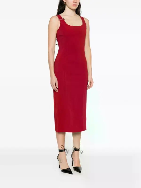 Patrizia Pepe Buckle-detail Fitted Dress