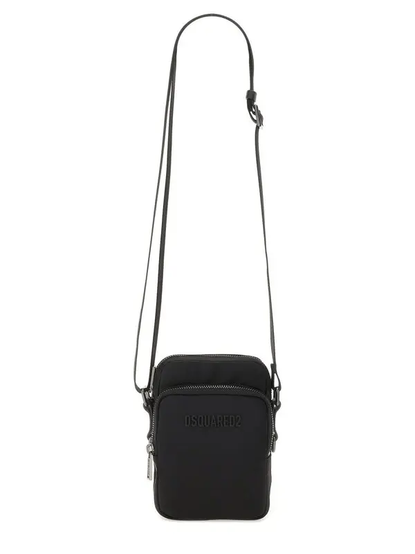 Dsquared2 Shoulder Bag With Logo - Black