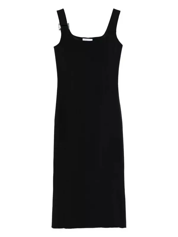 Patrizia Pepe Square-neck Midi Dress