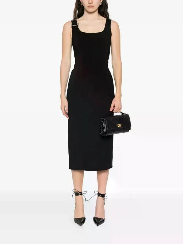 Patrizia Pepe Square-neck Midi Dress
