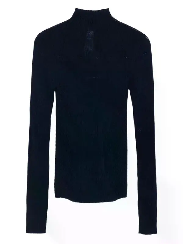 TWINSET High-neck Ribbed Sweater