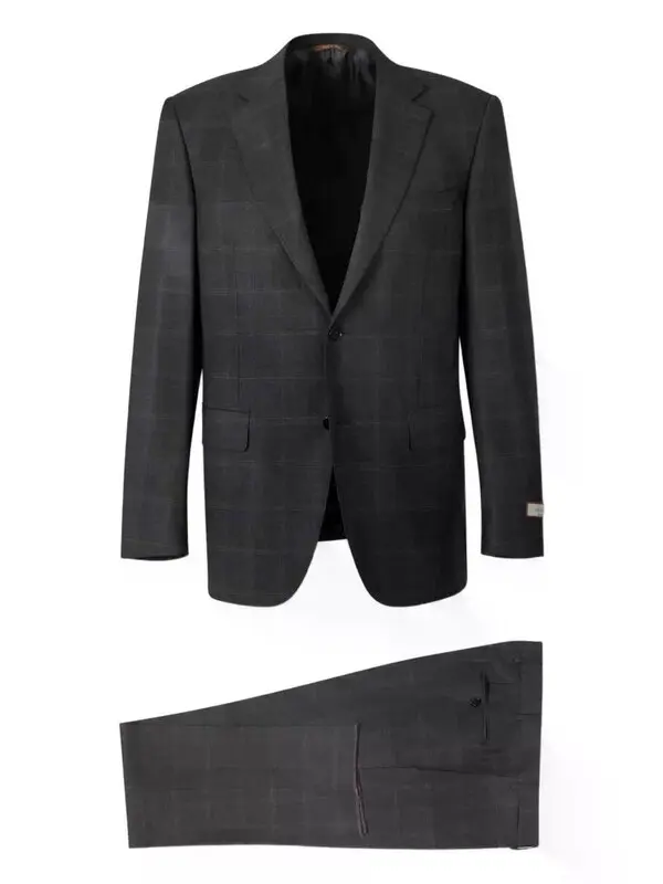 Canali Check-pattern Single-breasted Suit