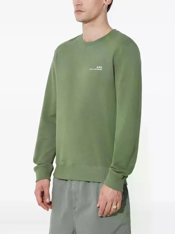 A.p.c. Logo-embroidered Crew-neck Sweatshirt